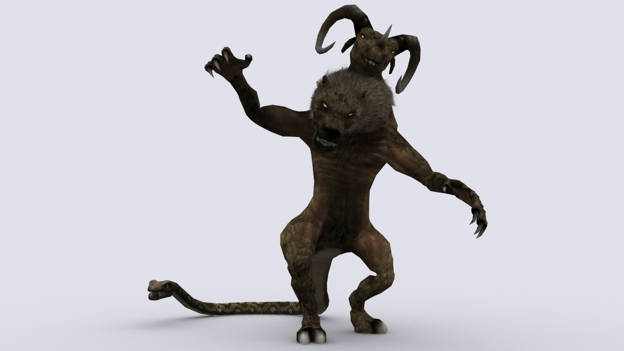 CHIMERA ( rigged, skinned and animated ) | Unity Community