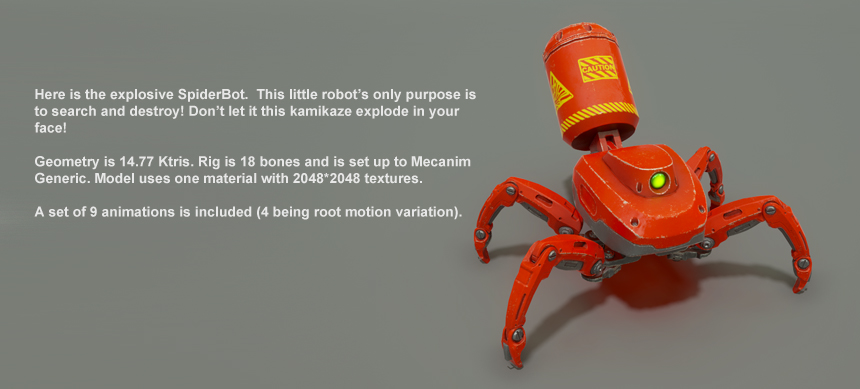 EXPLOSIVE SPIDER BOT – PROTOFACTOR