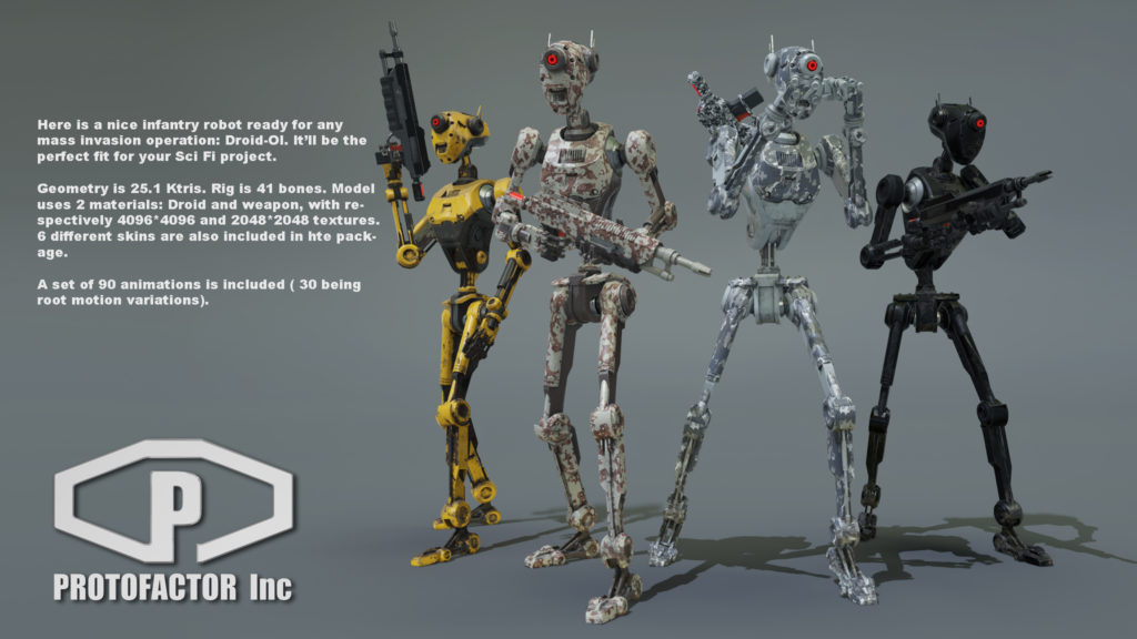 SCI FI ROBOTS PACK VOL 1 – PROTOFACTOR