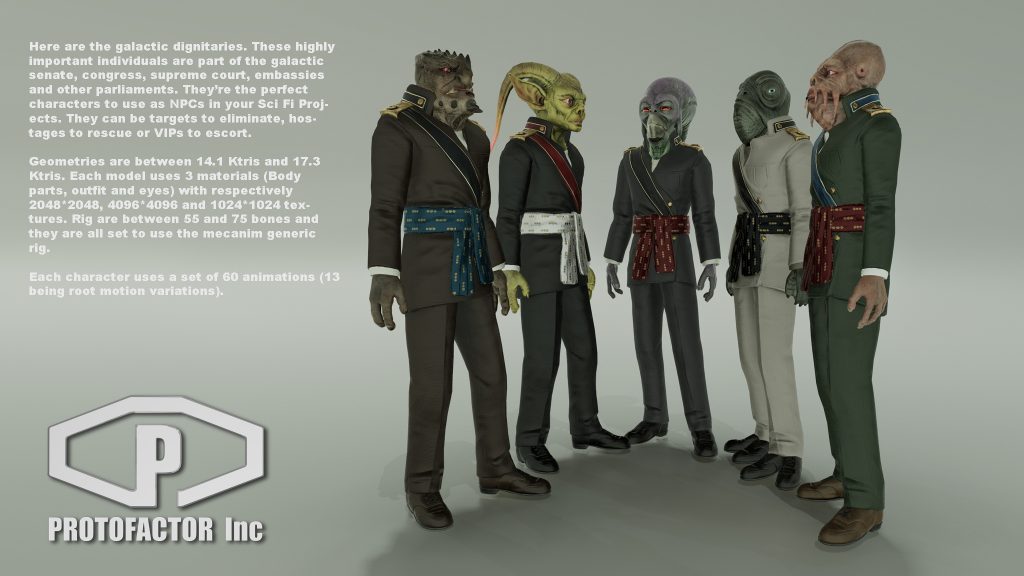 SCI FI SHOOTER CHARACTERS PACK VOL 1 – PROTOFACTOR