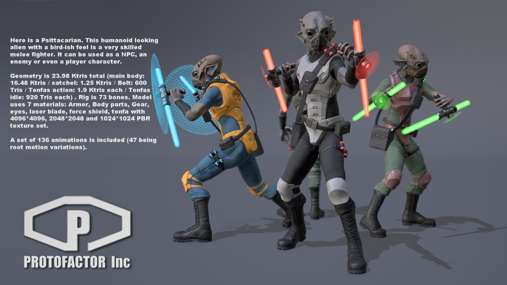 SCI FI CHARACTERS MEGA PACK VOL 2 – PROTOFACTOR